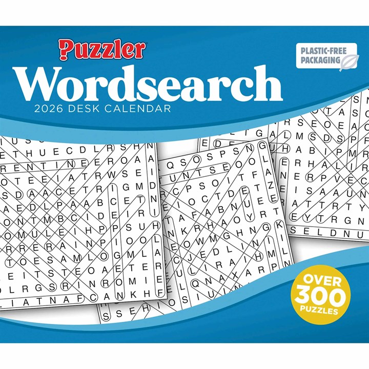 Wordsearch, Puzzler Desk Calendar 2026 - The Calendar Store UK