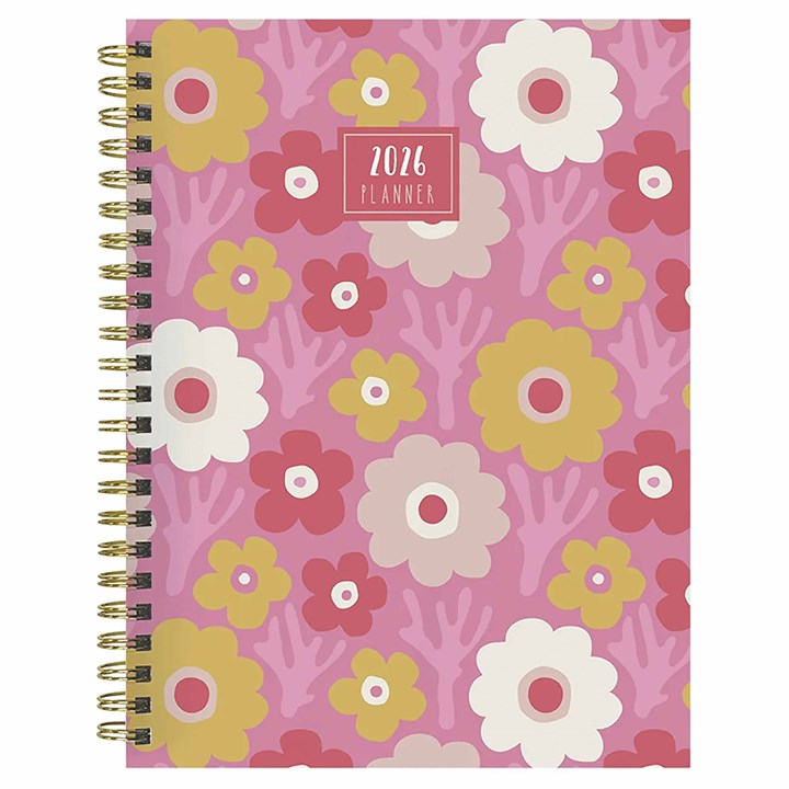Pretty Pink Petals A5 Diary 2026